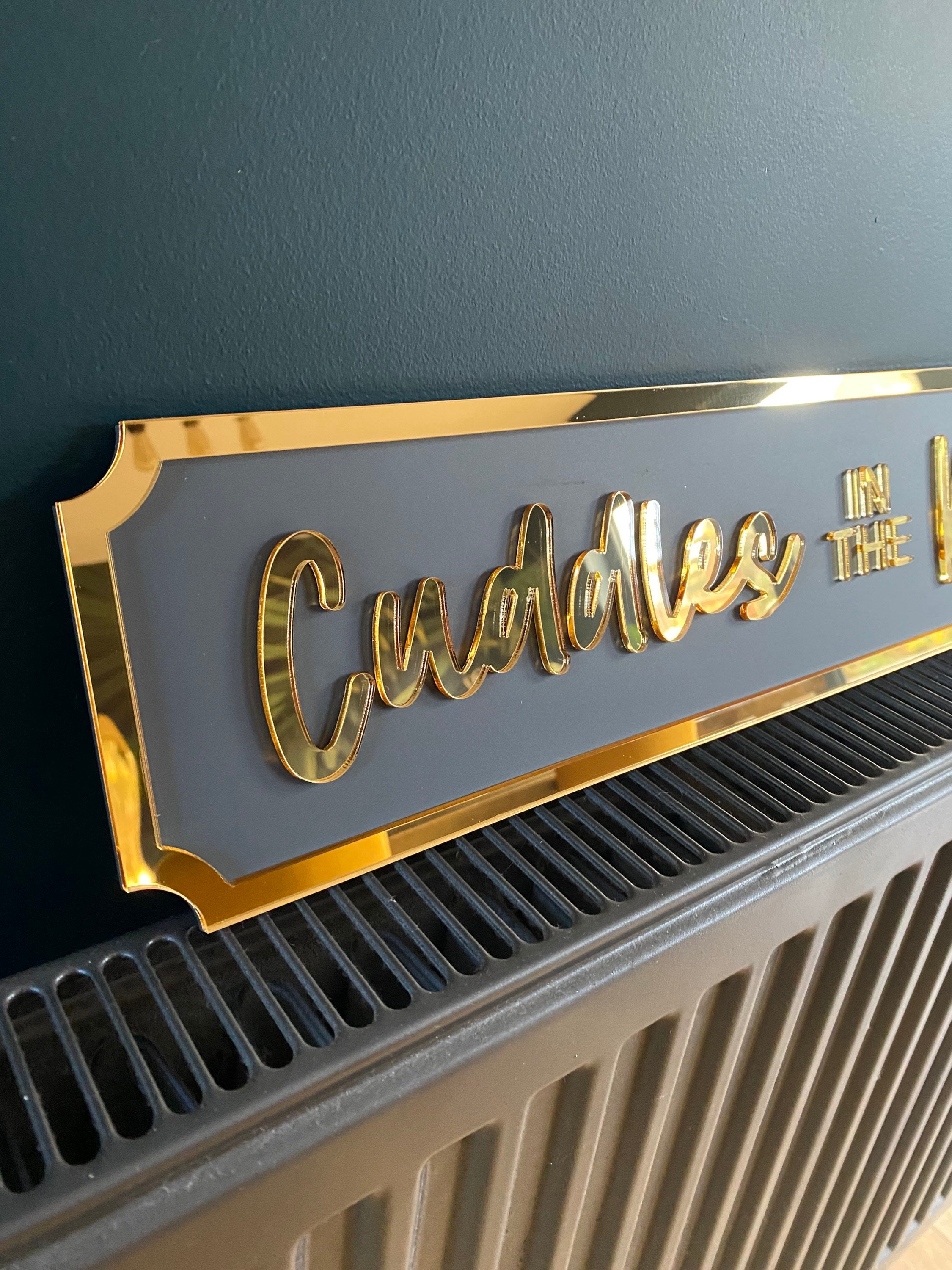 Cuddles in the Kitchen Street style sign, wall decor. – CREEDRevival